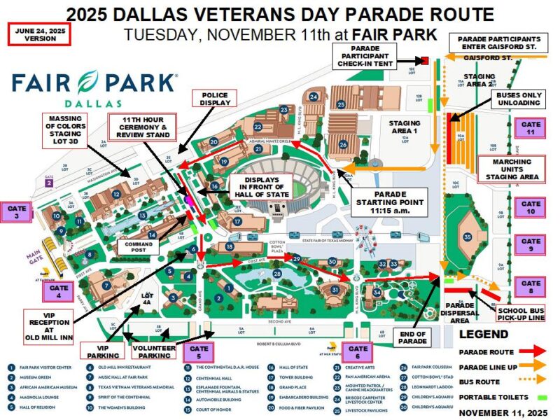 2025 DALLAS VETERANS DAY PARADE - Dallas Chapter of MOWW